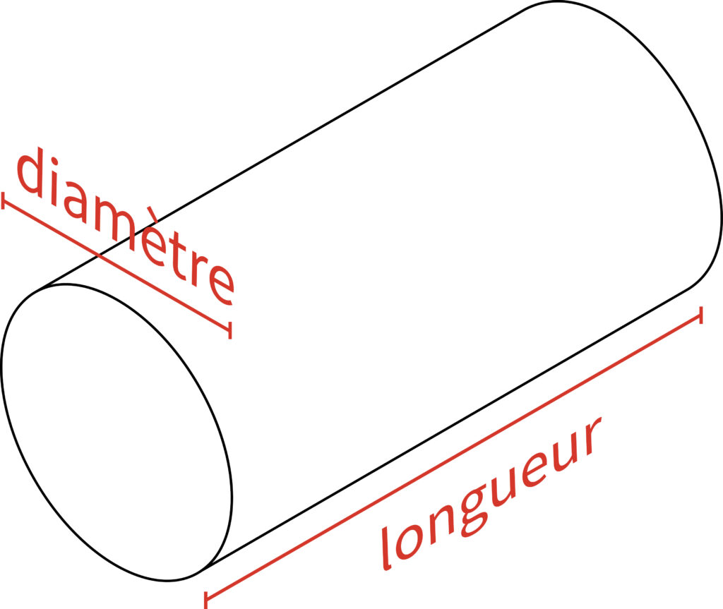 PVC Barre ronde Ø 225 mm gris RAL 7011 - BBC Cellpack Technology AG